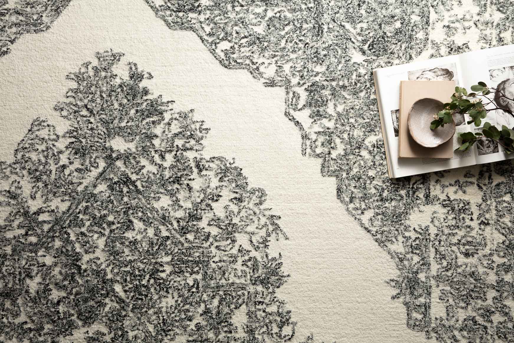 ANN-02 MH WHITE / BLACK & Loloi Rugs