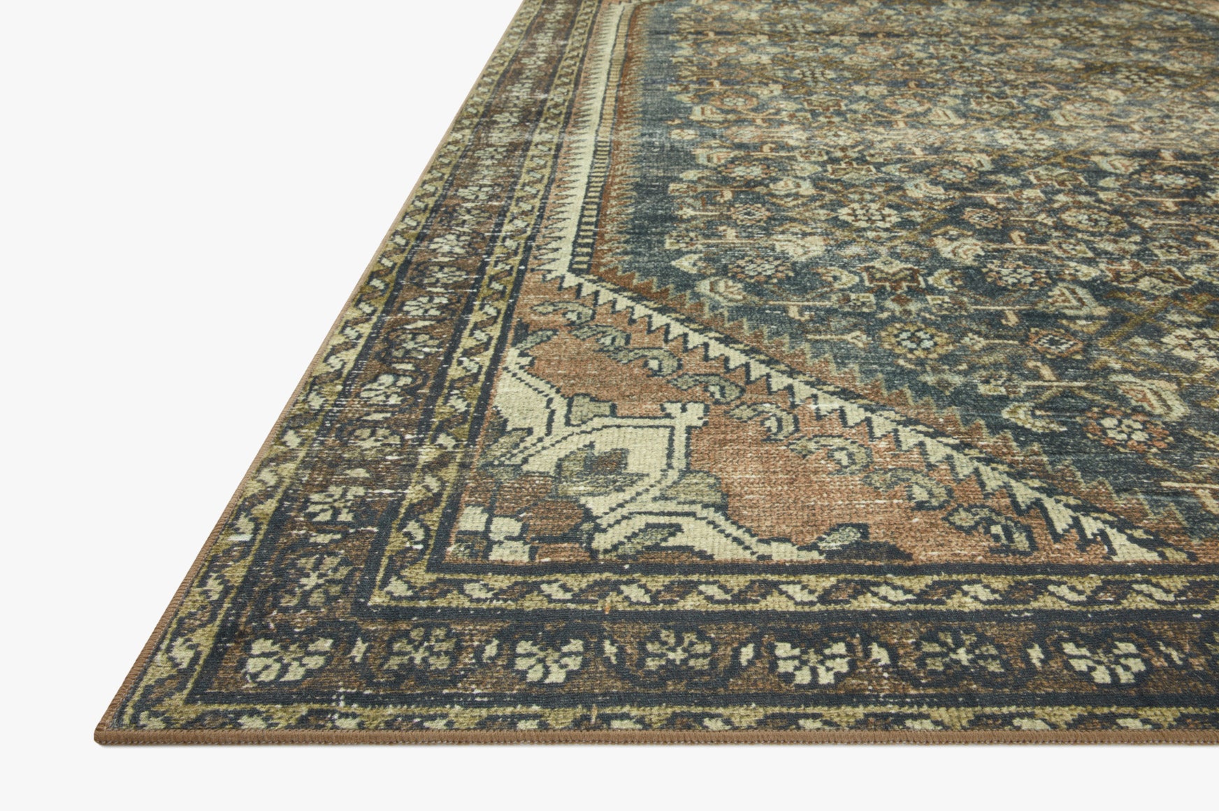 BAN-03 MH BLUE / LAGOON & Loloi Rugs