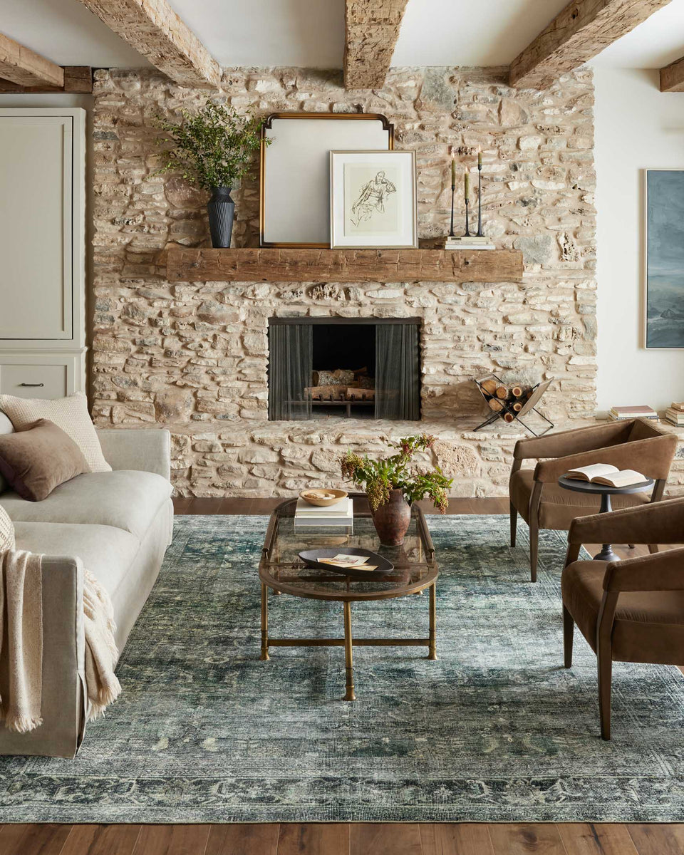 BAN-03 MH BLUE / LAGOON & Loloi Rugs