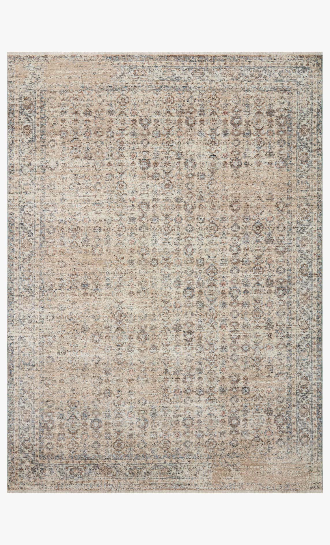 BLA-04 AR BEIGE / DENIM & Loloi Rugs