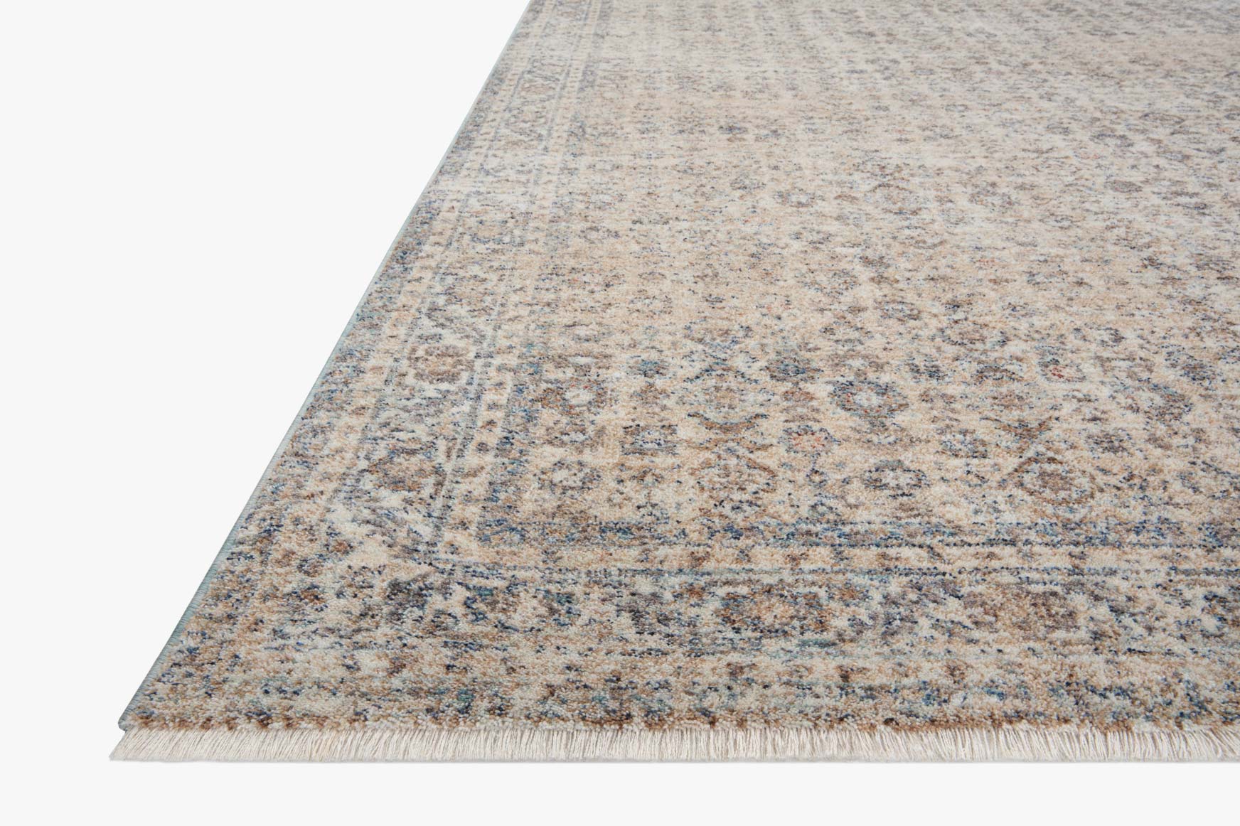 BLA-04 AR BEIGE / DENIM & Loloi Rugs