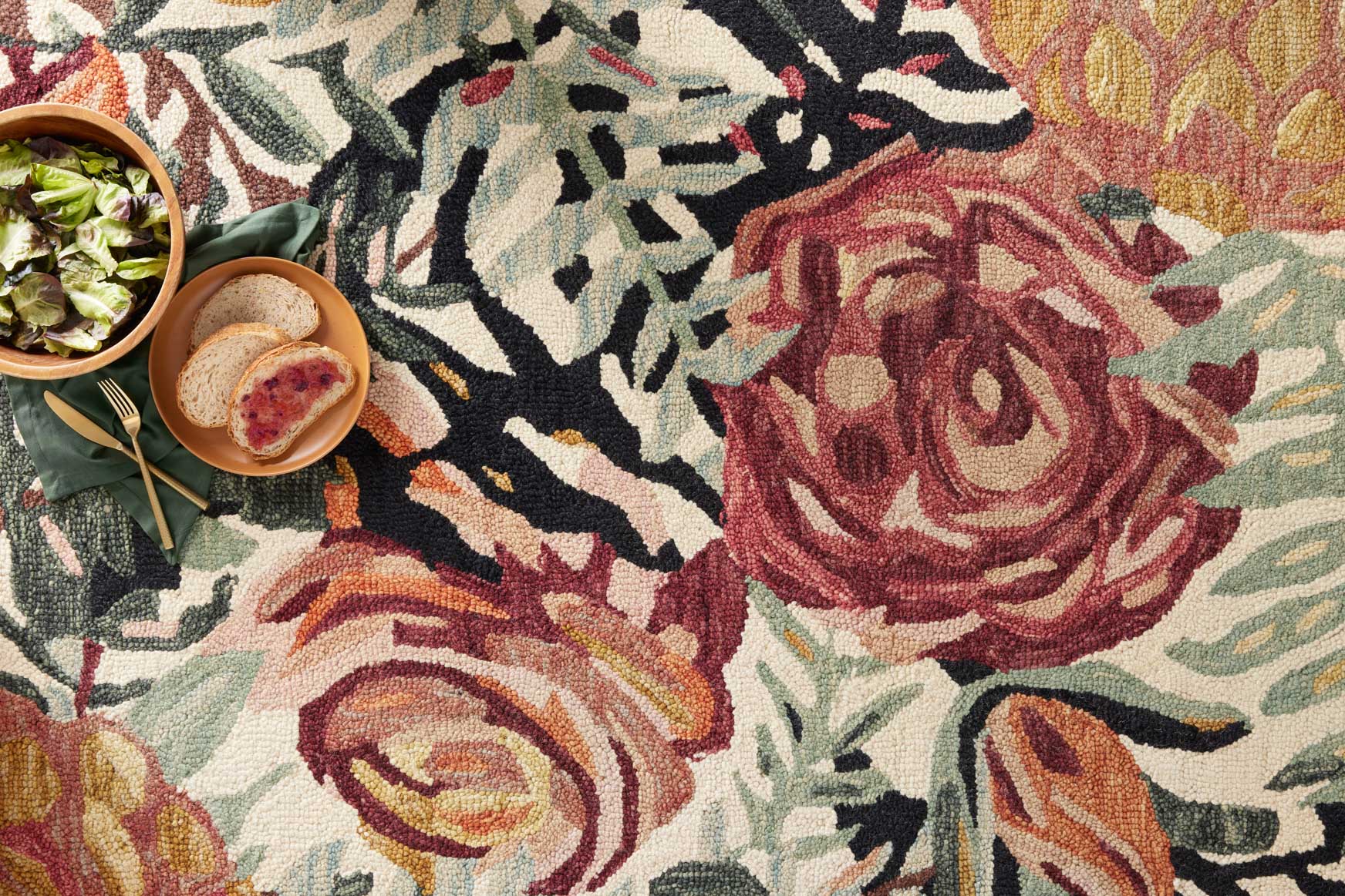 BLM-02 IVORY / LAGOON & Loloi Rugs