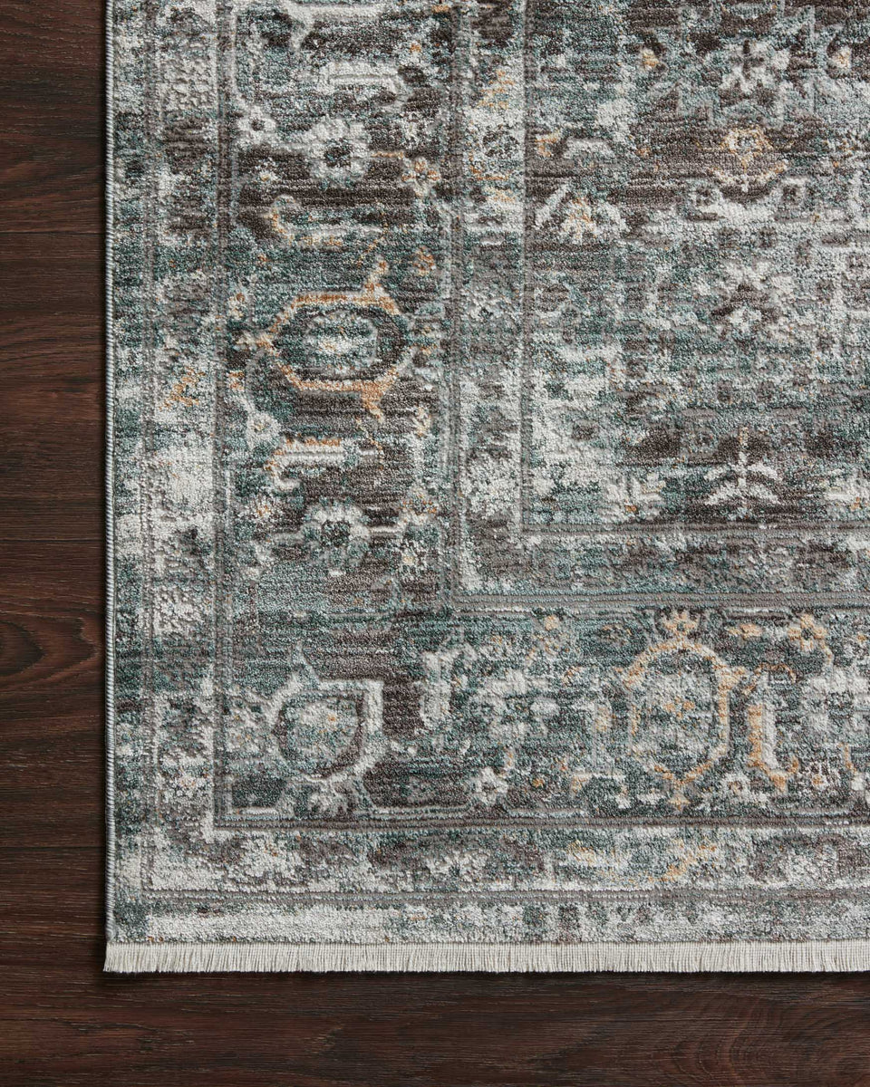 BNY-05 SLATE / TEAL & Loloi Rugs
