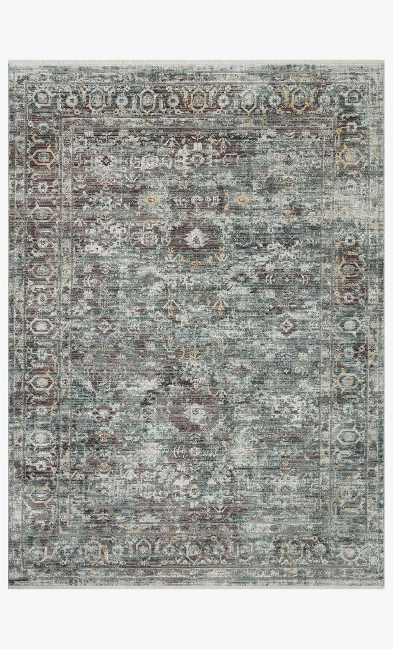 BNY-05 SLATE / TEAL & Loloi Rugs