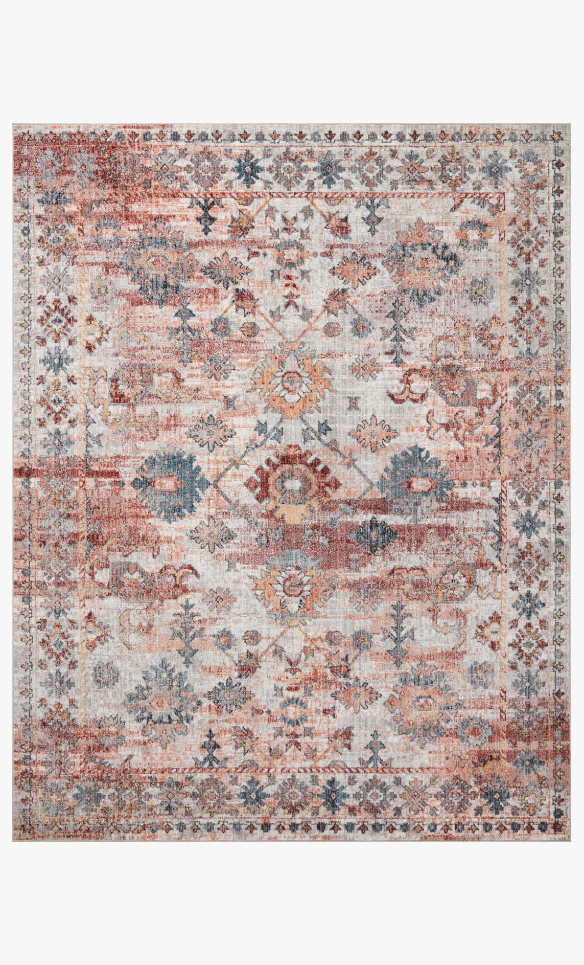 CSN-01 RUST / MULTI & Loloi Rugs