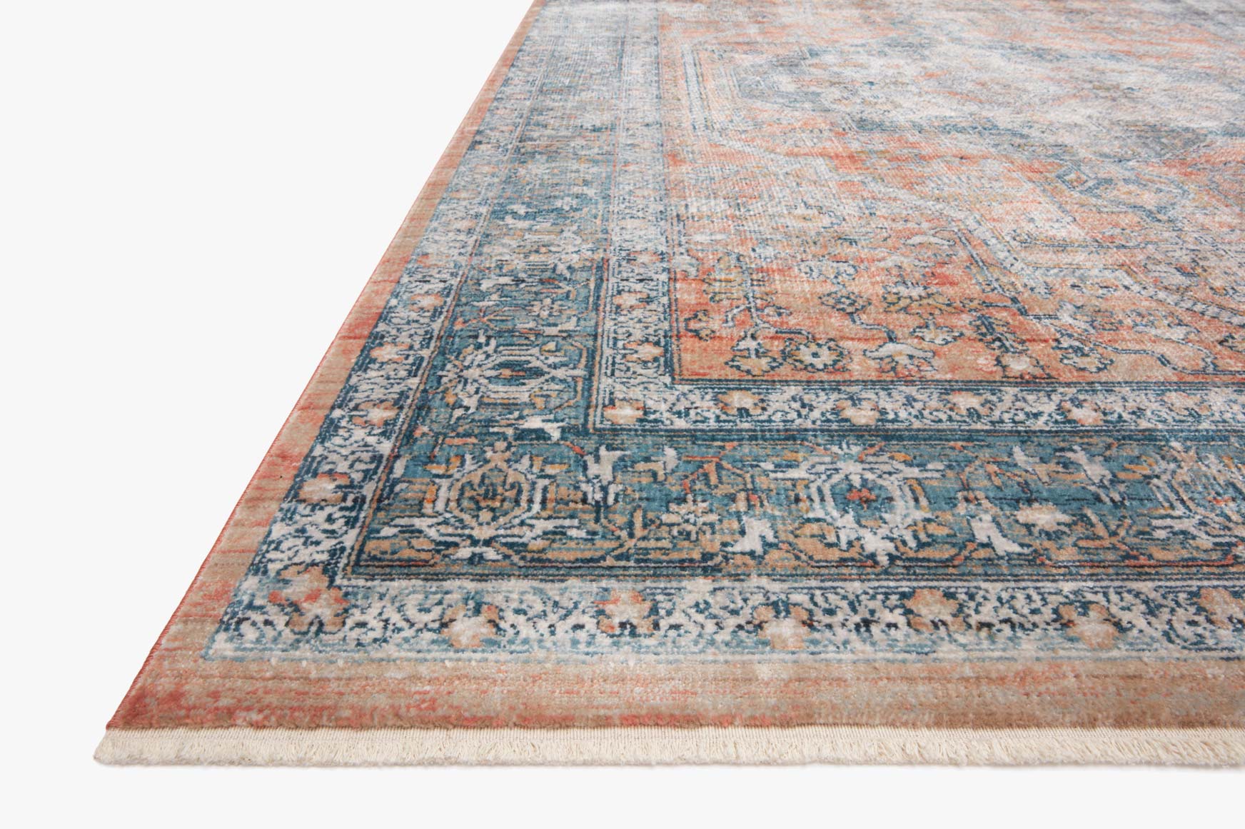 ELI-01 MH CORAL / BLUE & Loloi Rugs
