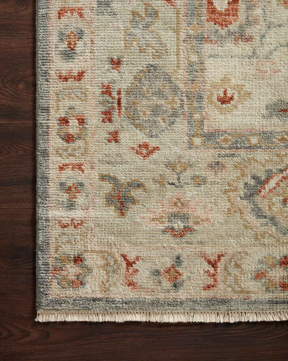 HEL-08 BEIGE / RUST & Loloi Rugs