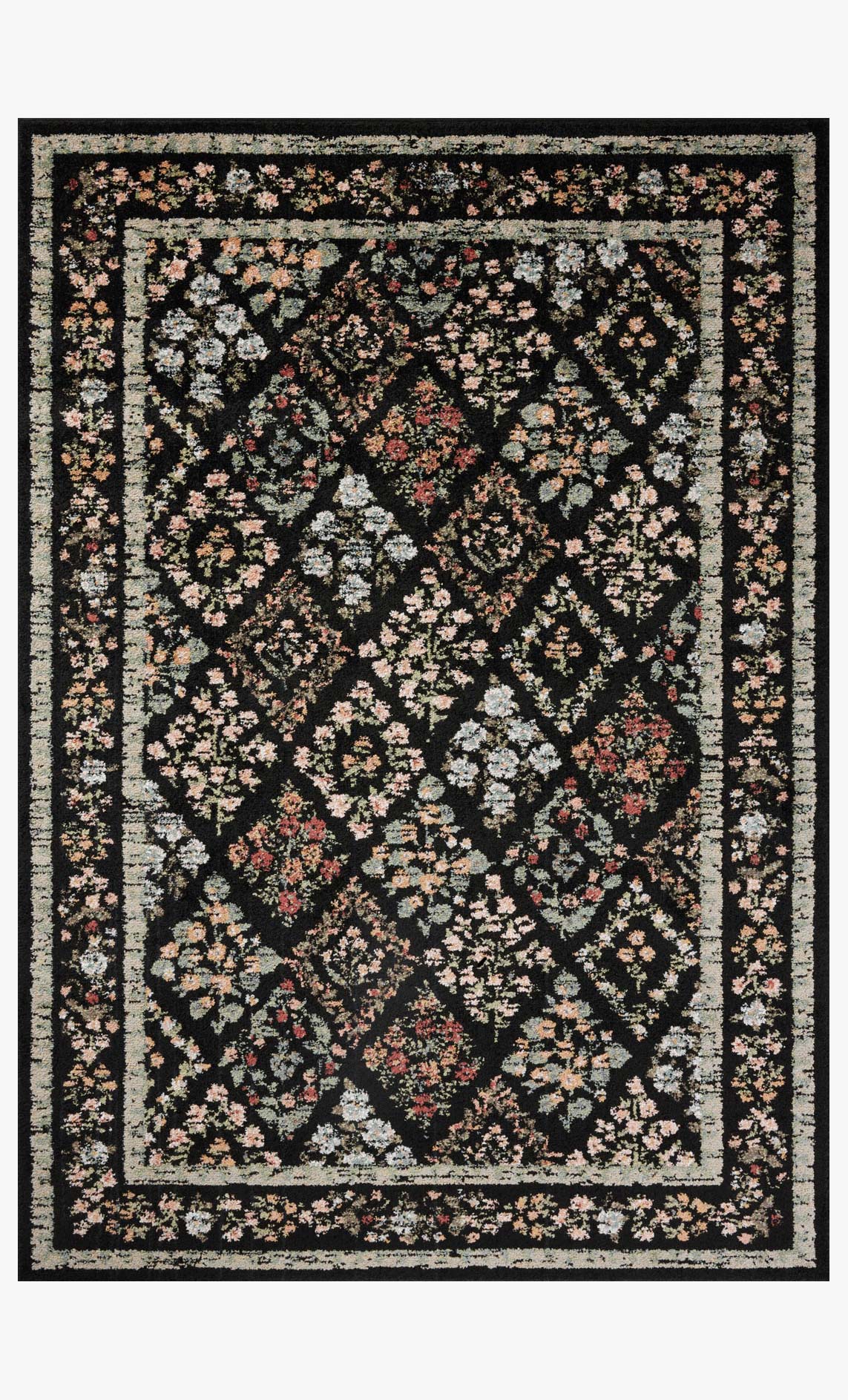 LAU-05 RP PEACOCK GARDEN CREAM & Loloi Rugs