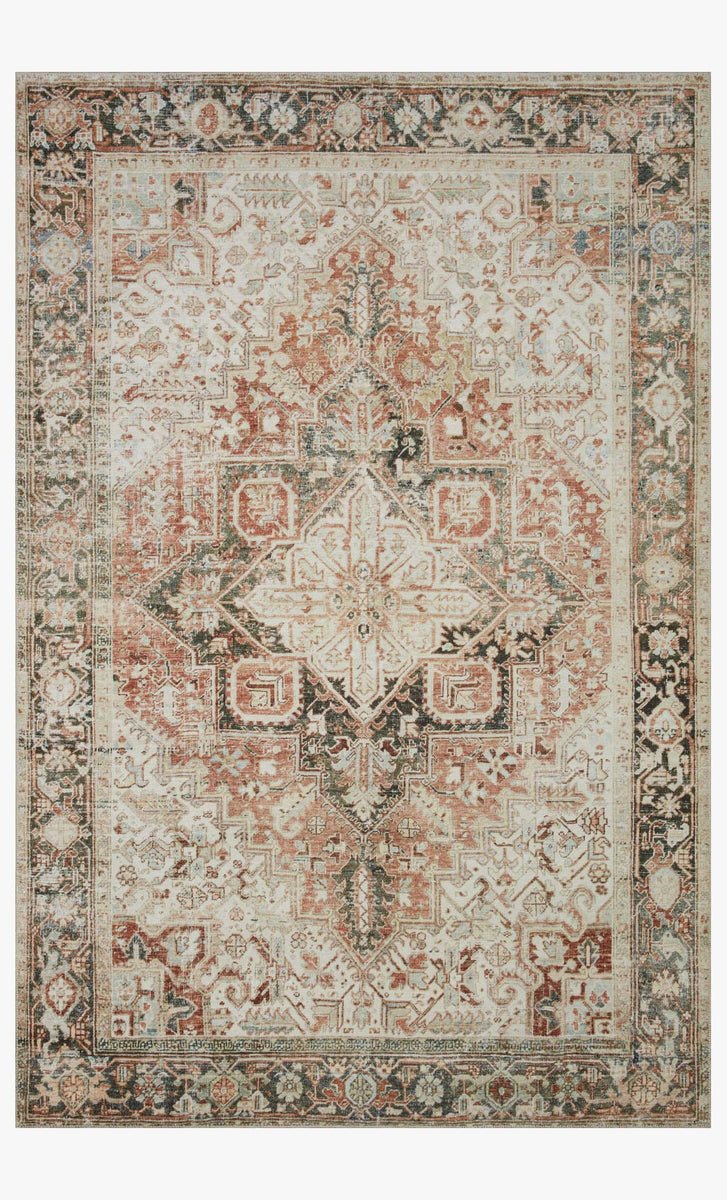 LEA-03 MH RUST / CHARCOAL & Loloi Rugs