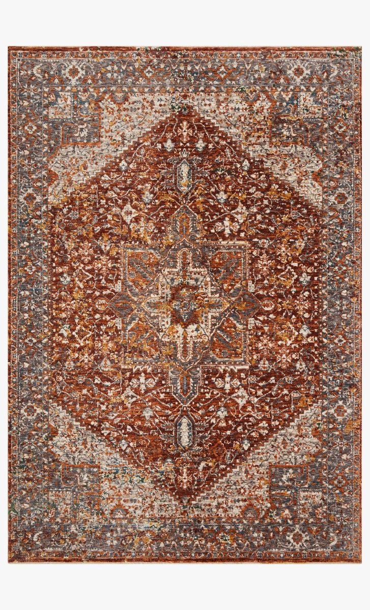 LOU-02 RUST / MULTI & Loloi Rugs