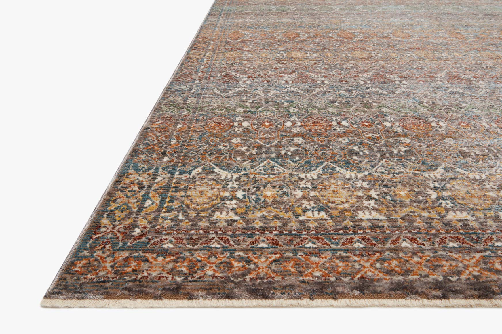 LOU-03 STONE / MULTI & Loloi Rugs