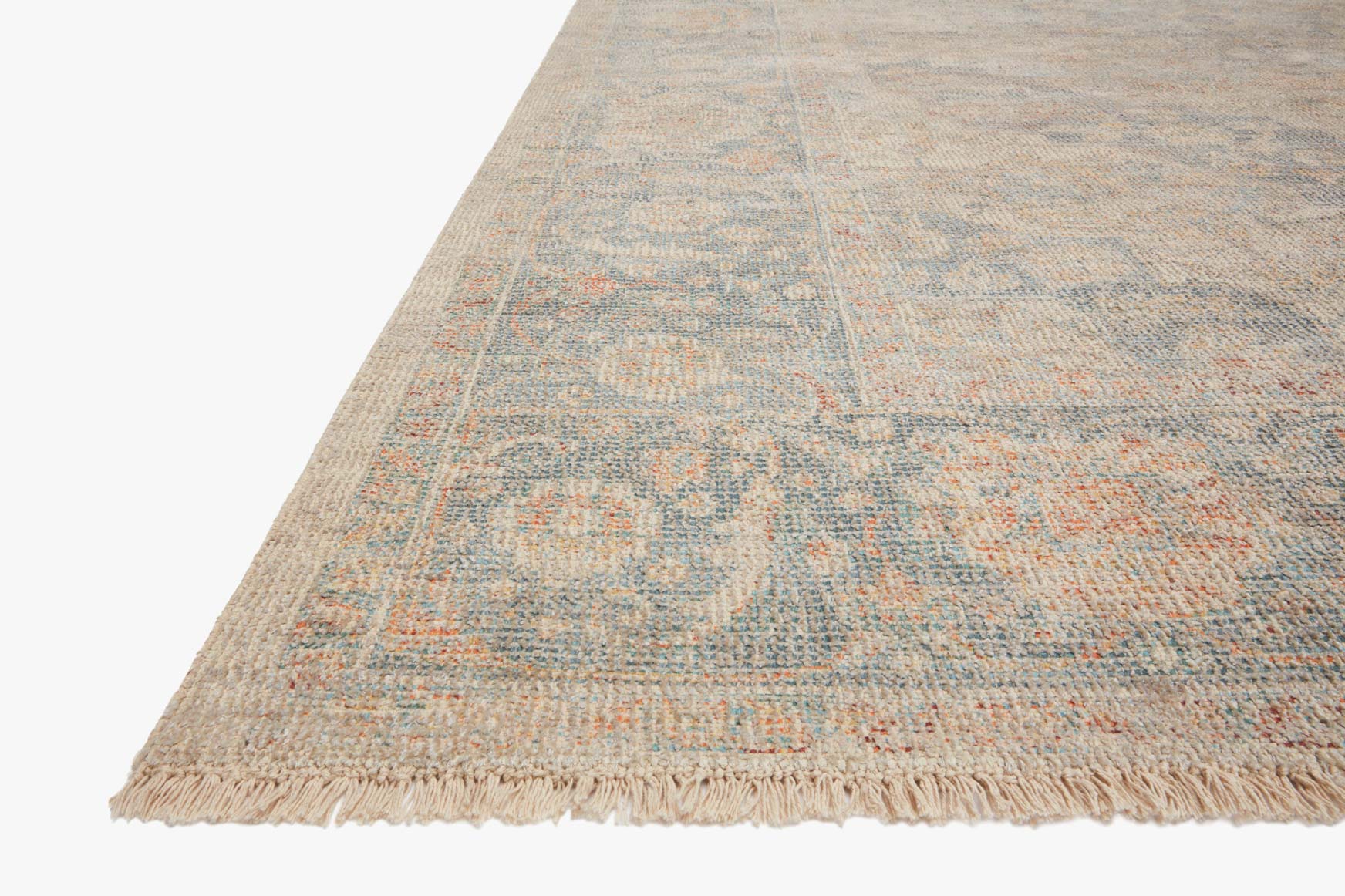 PRY-08 BONE / BLUESTONE & Loloi Rugs