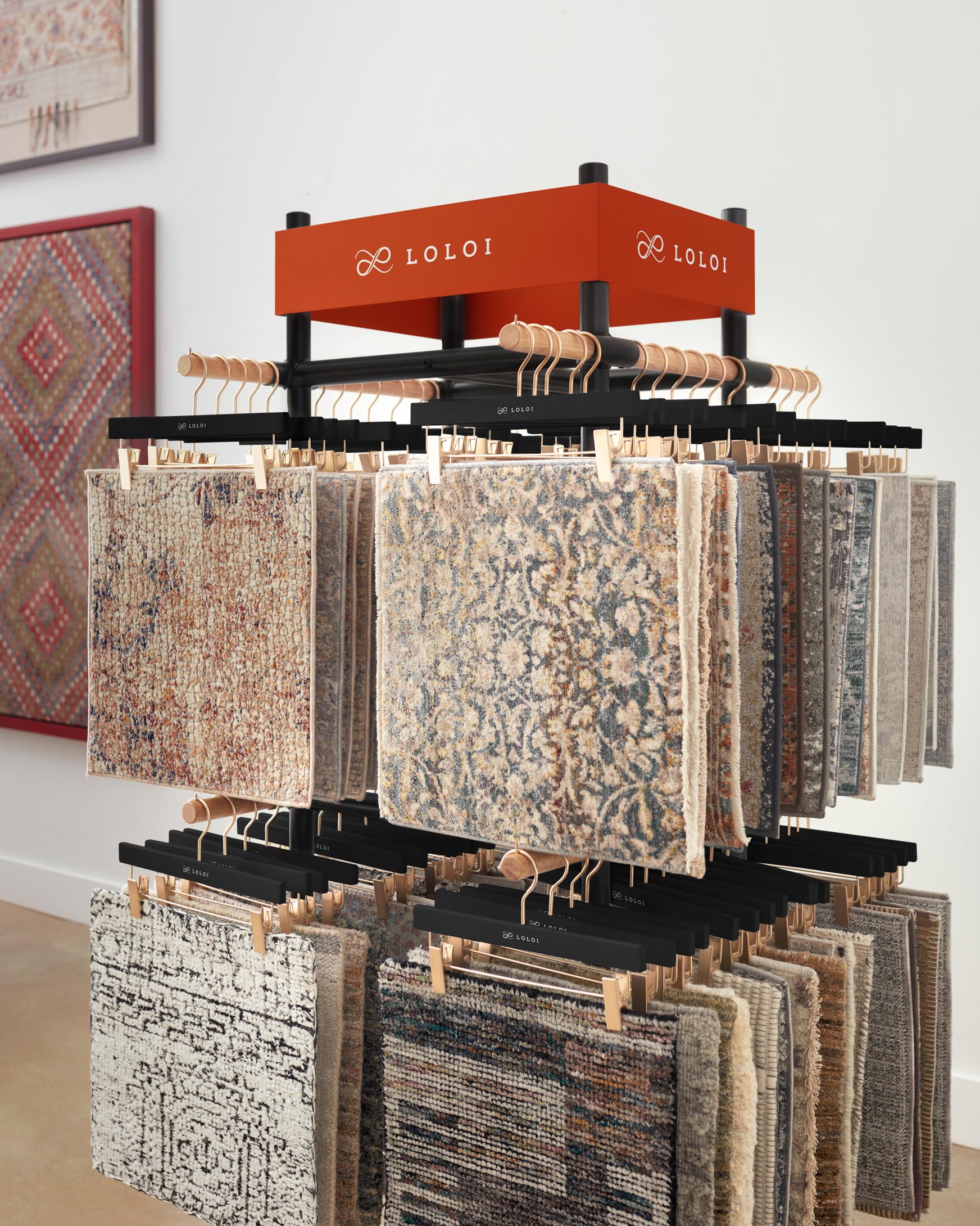 LOLOI SAMPLE RACK METAL & Loloi Rugs