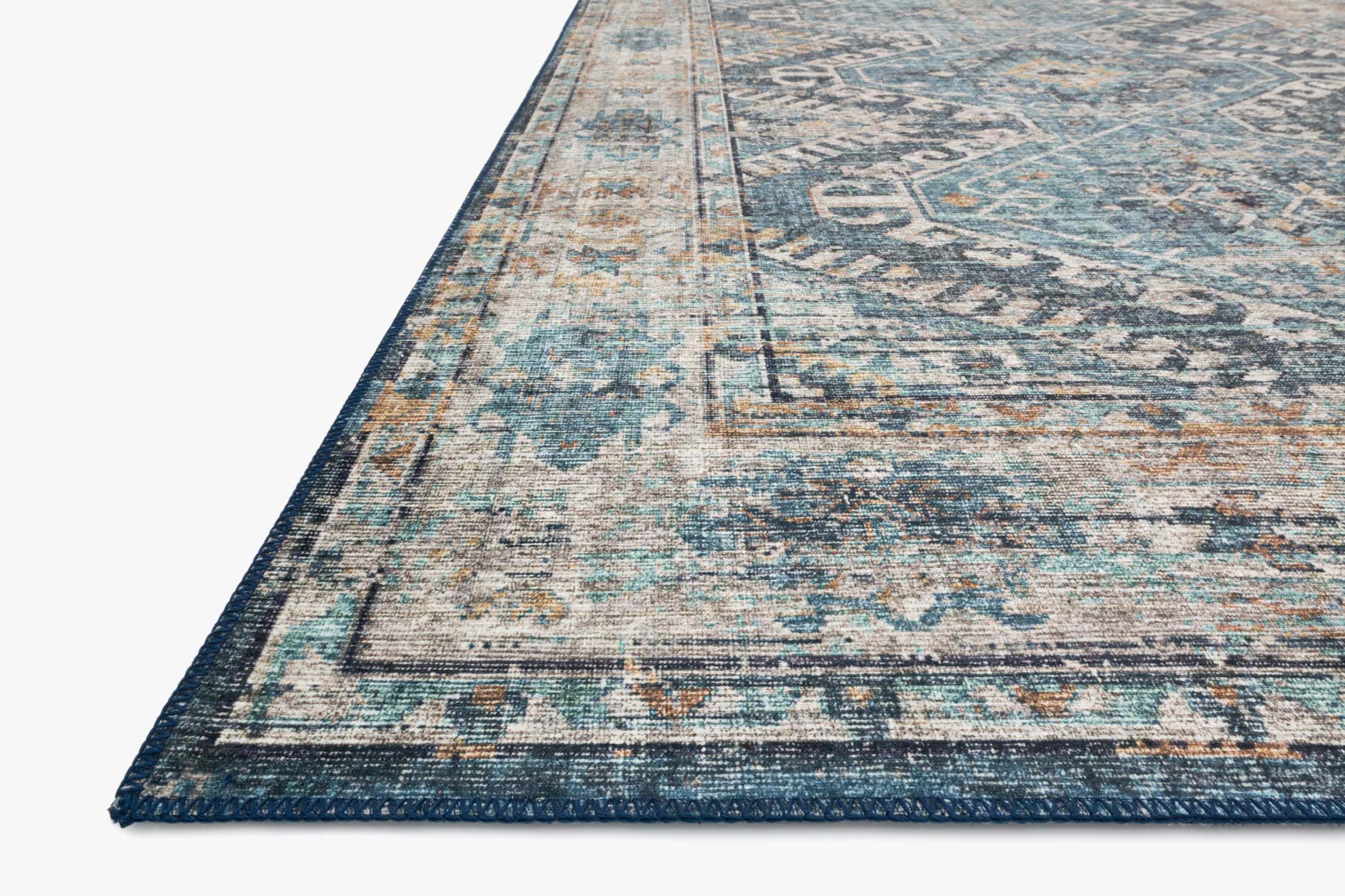 SKY-08 DENIM / BRICK & Loloi Rugs