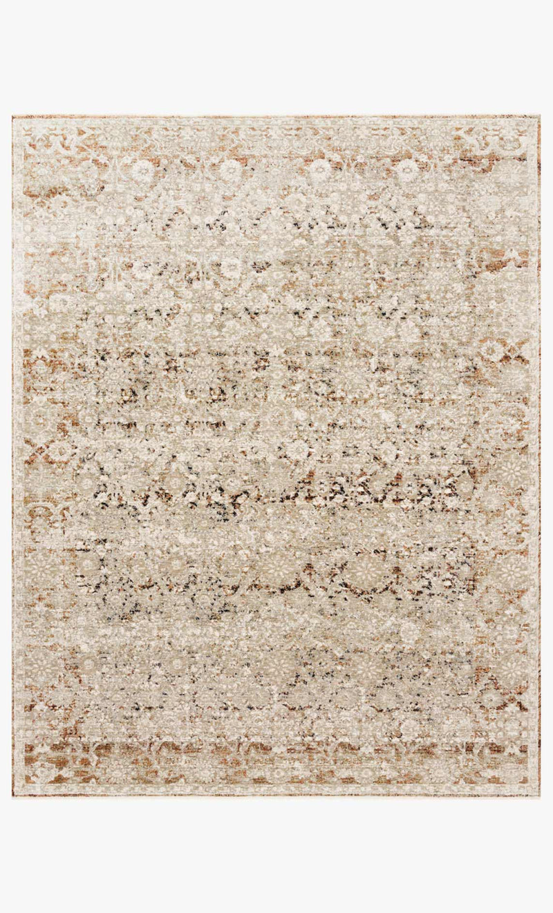 THE-07 NATURAL / RUST & Loloi Rugs