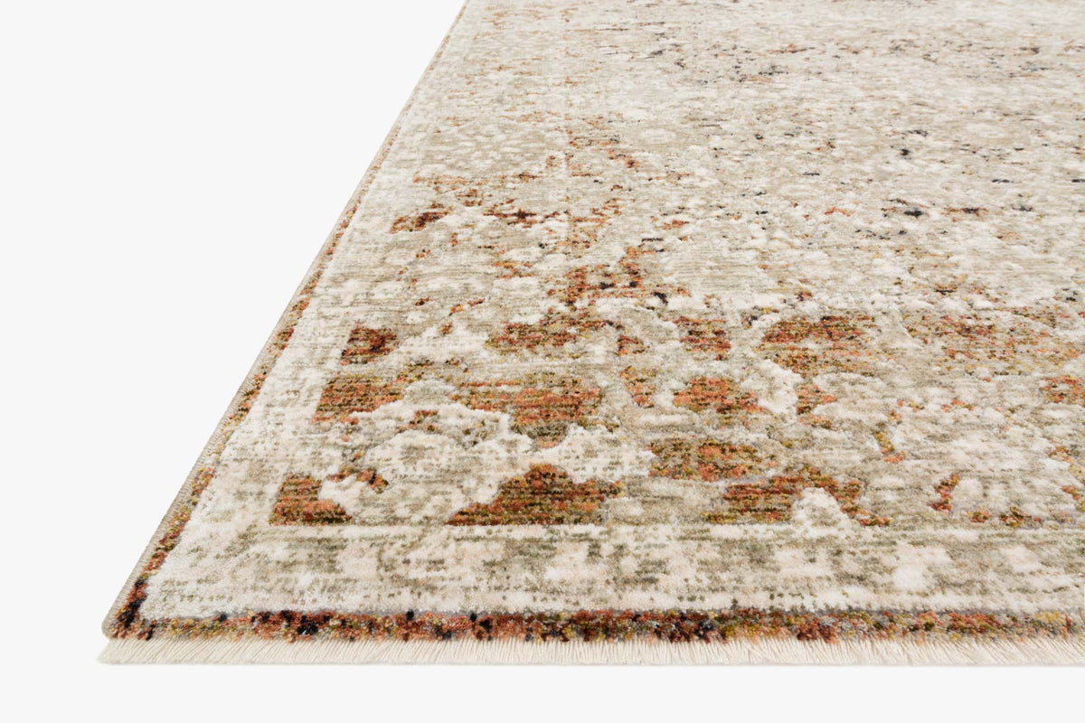 THE-07 NATURAL / RUST & Loloi Rugs