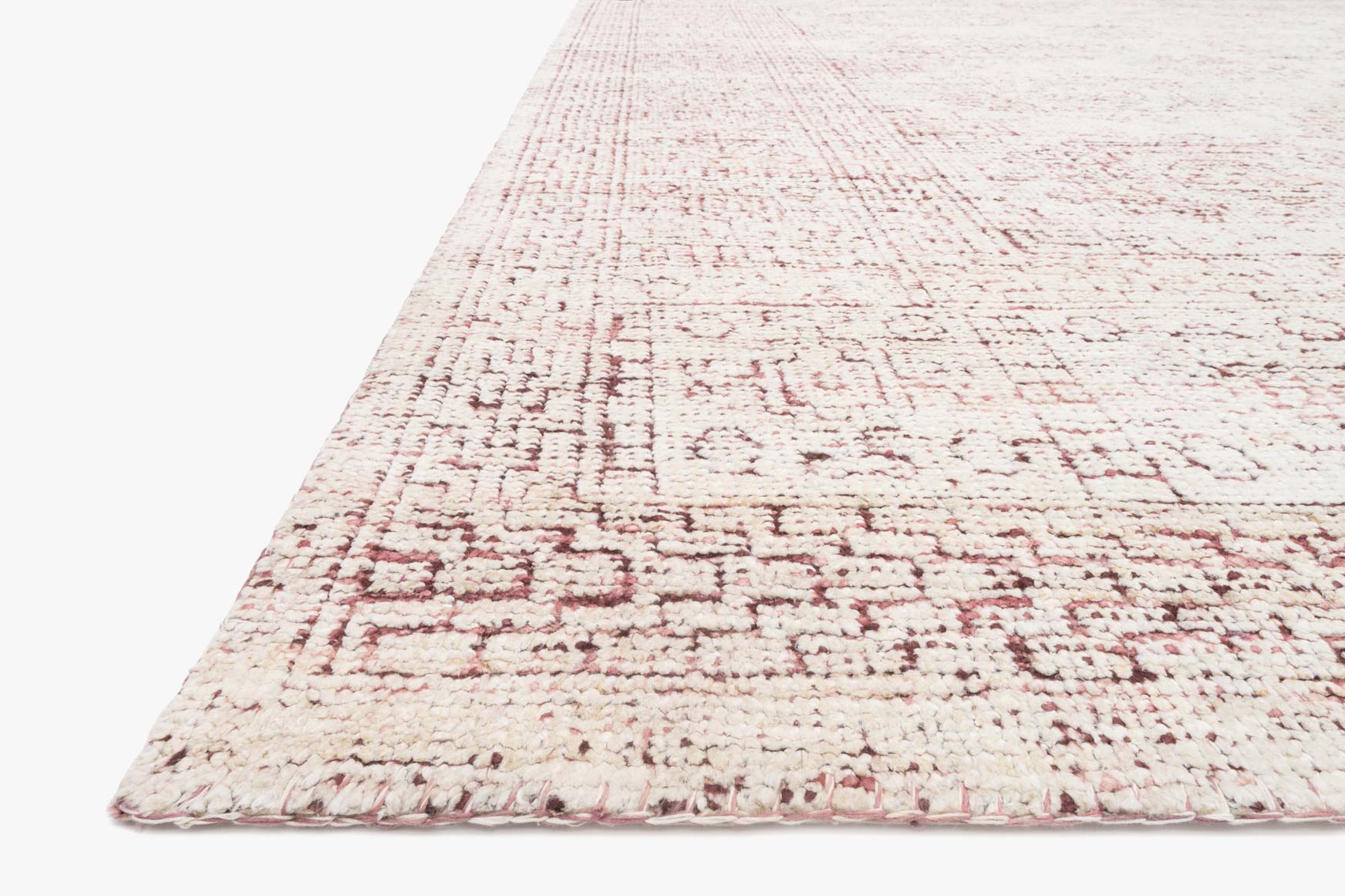 VQ-01 WHITE / BERRY & Loloi Rugs