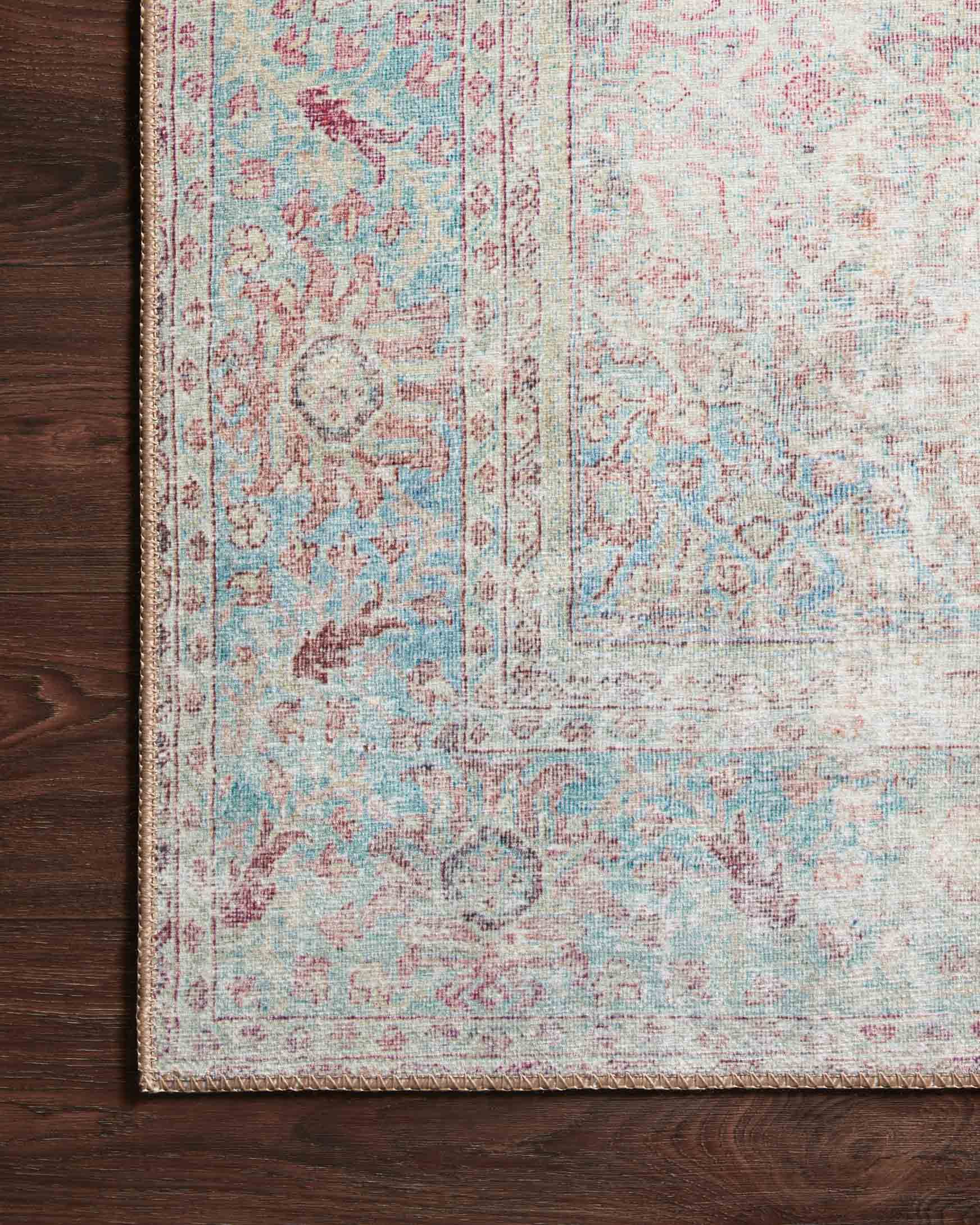 WYN-04 RED / TEAL & Loloi Rugs